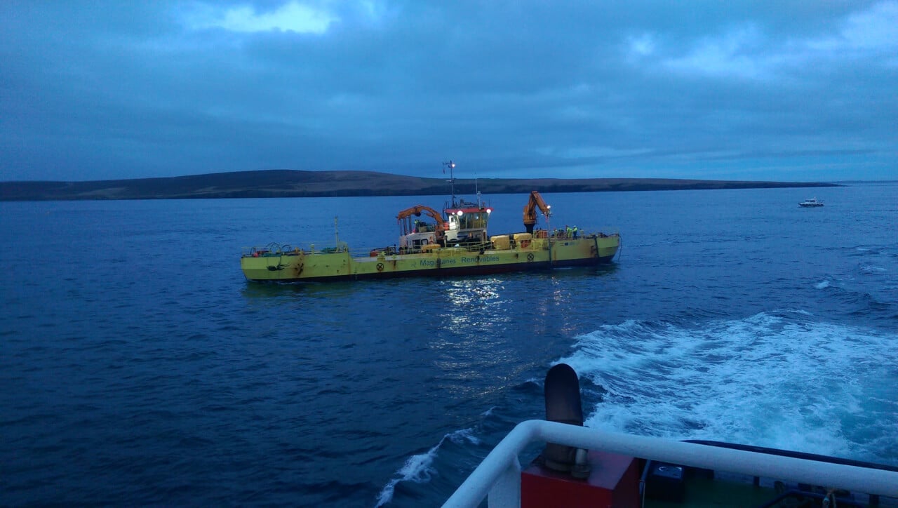 Magallanes Install ATIR Tidal Turbine - Orcades Tow Master - Orcades Marine
