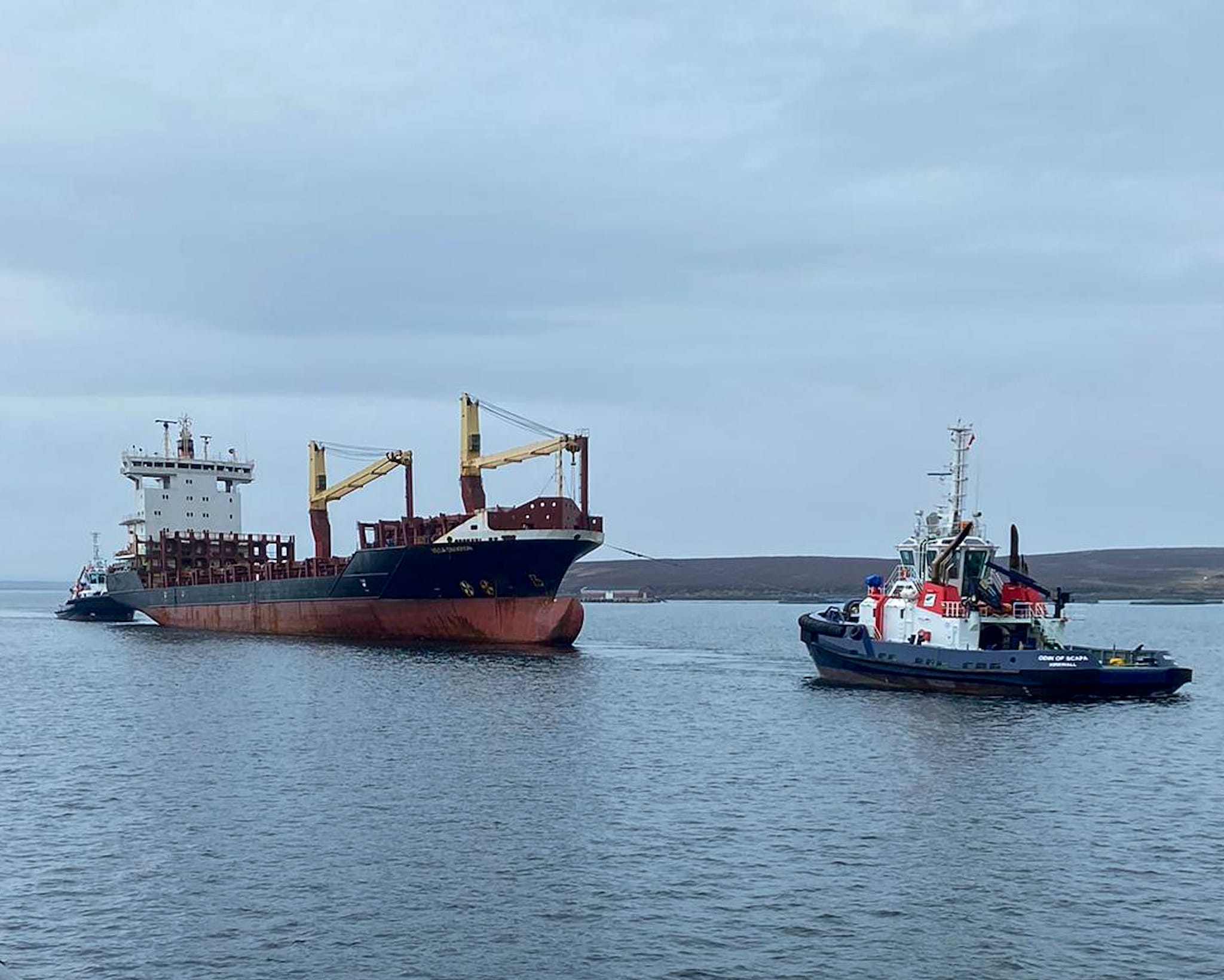 Great day for a tow in the flow - Orcades Marine